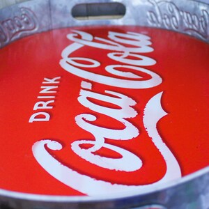 Coca-cola Serving Tray With Handles Cut Out - Etsy