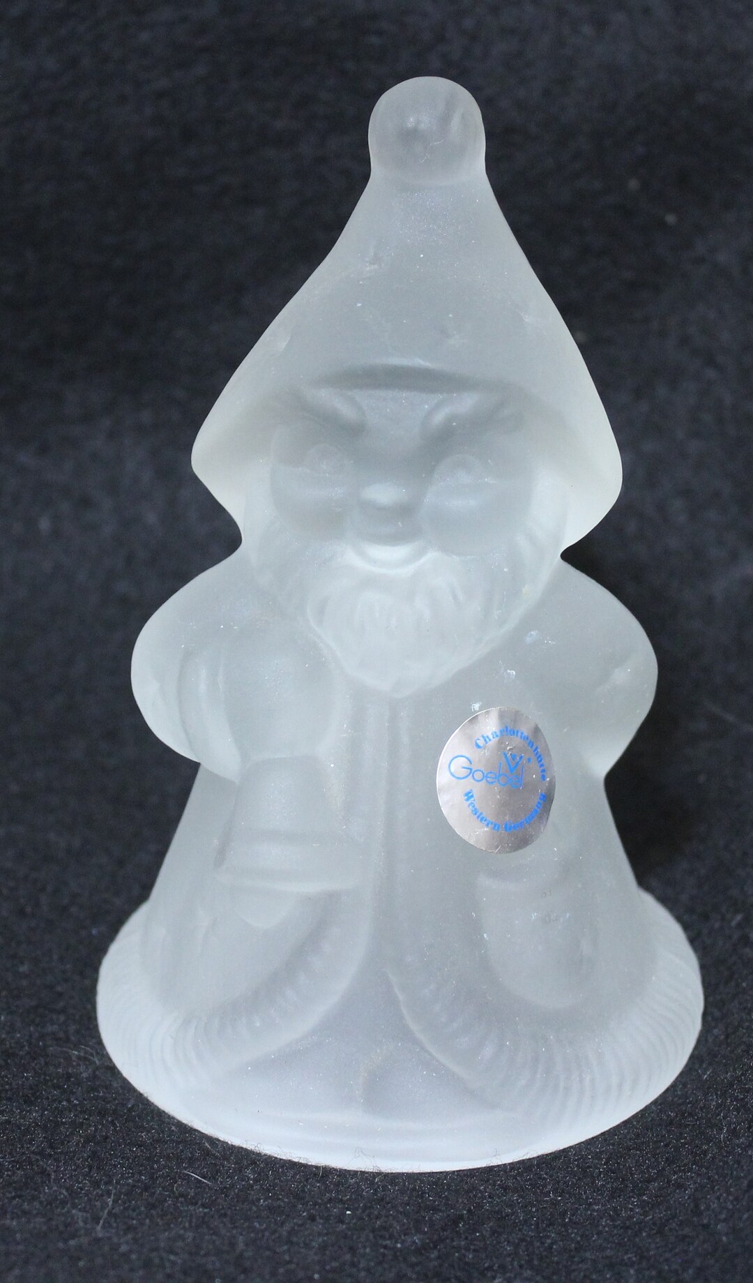 Goebel Frosted Glass Elf Bell Figure - West Germany Christmas Decor - Etsy