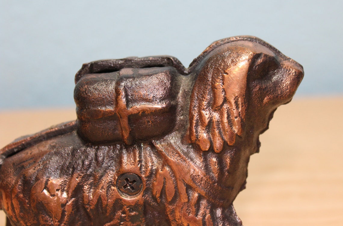 THANKS 25% OFF Antique Cast Iron St Bernard Bank - A.C. Williams Copper ...