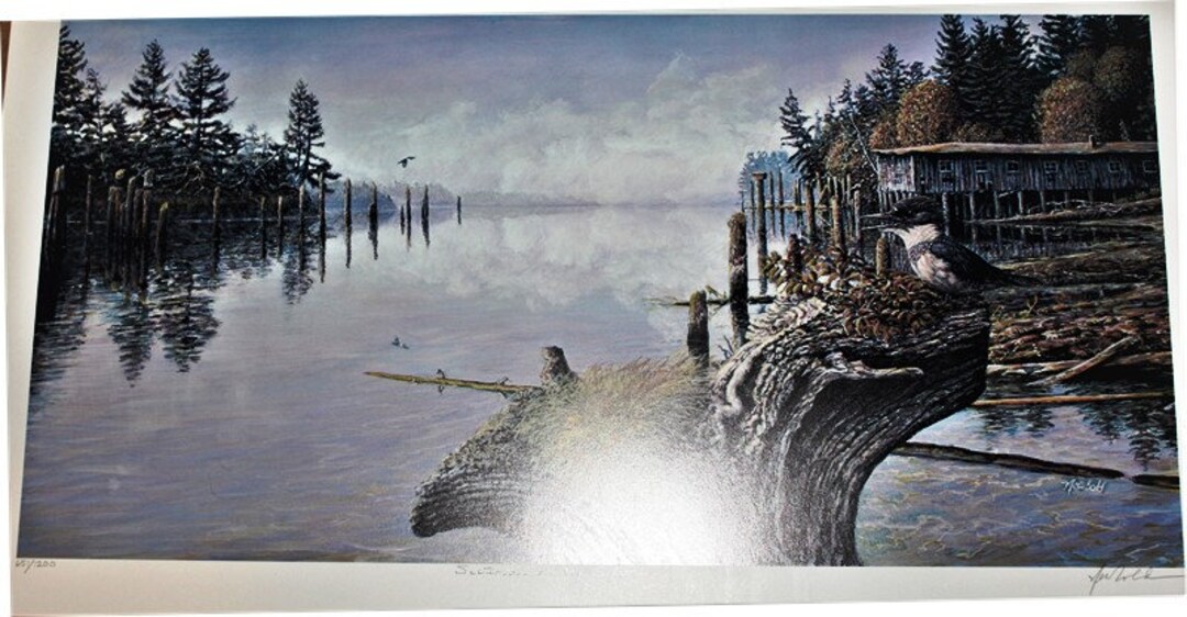 Ed Newbold Artist Signed Print "september on the Siletz" - Etsy