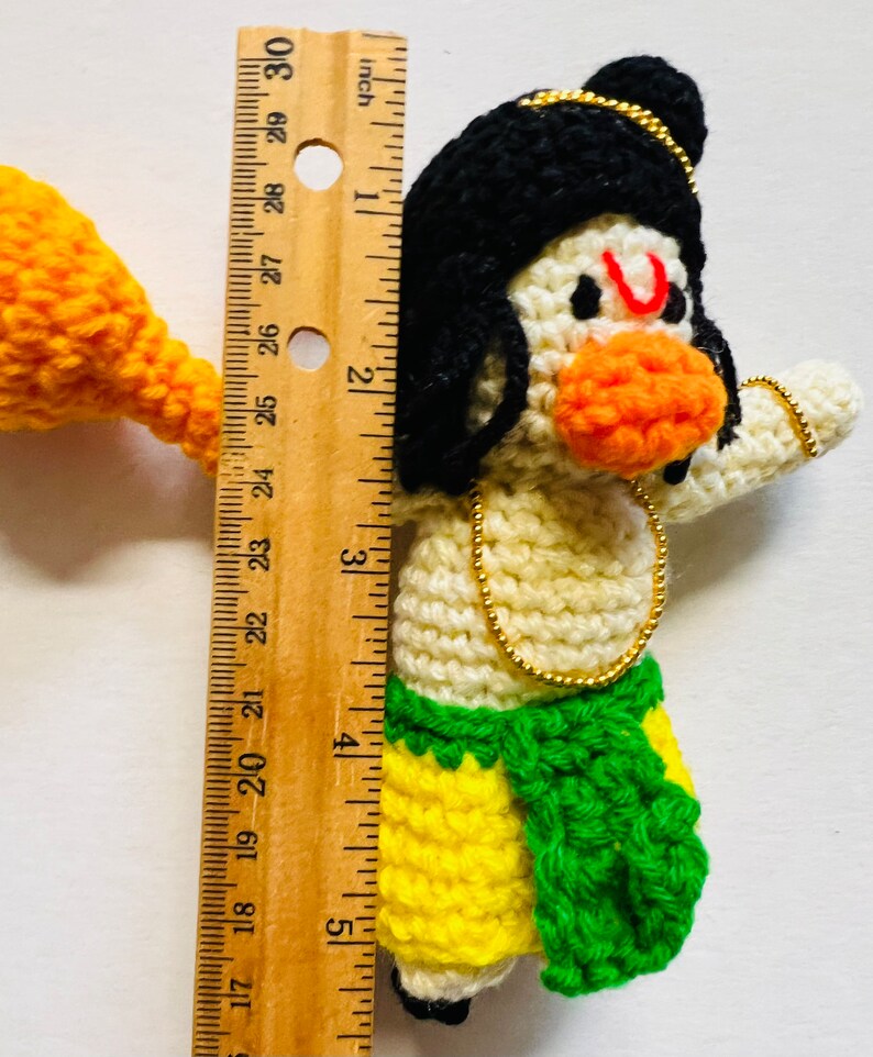Hanuman Hindu God Statue Crochet Handmade Figure Amigurumi-usa Seller ...