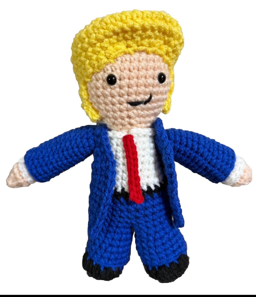 Donald Trump Pres MAGA Figure Crochet Doll PLUSH Stuffed Amigurumi TOY ...