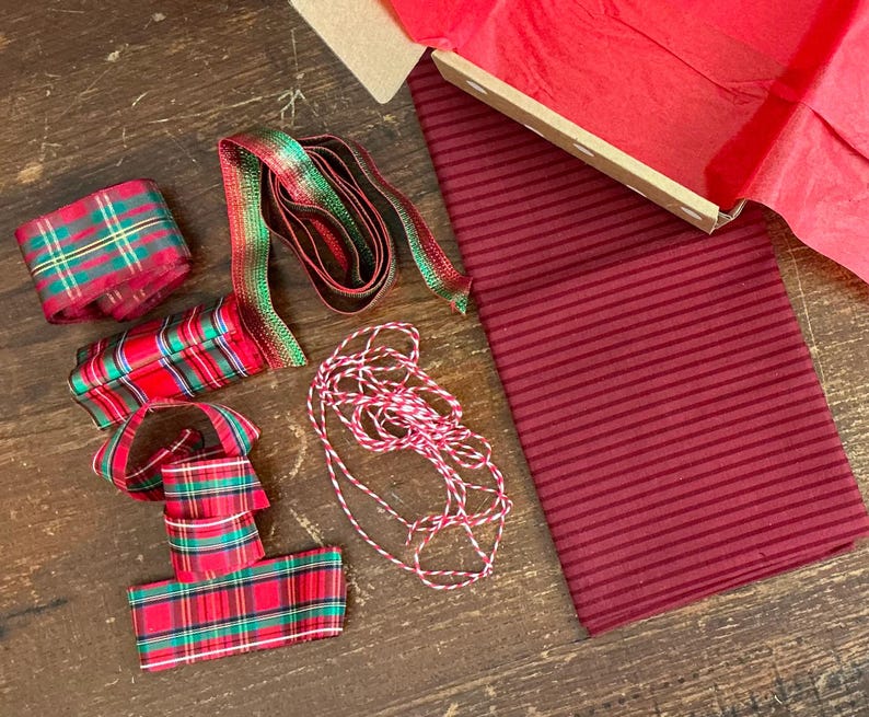 Red&green Goody Box-junk Journal Making Kit-red Journal Kit-vintage ...