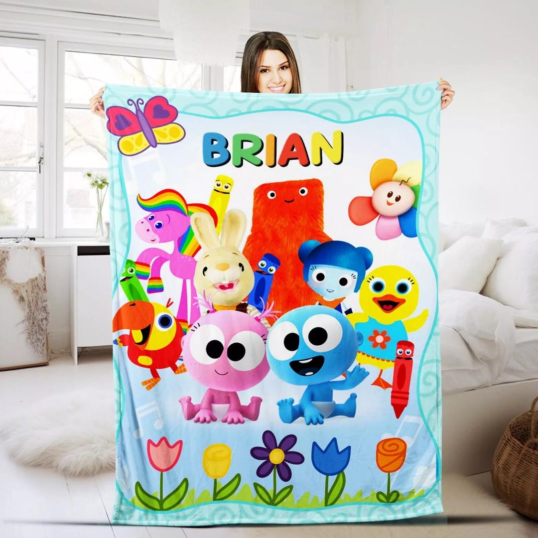 Personalized Baby First TV Blanket, Custom Baby First TV Blanket, Baby ...