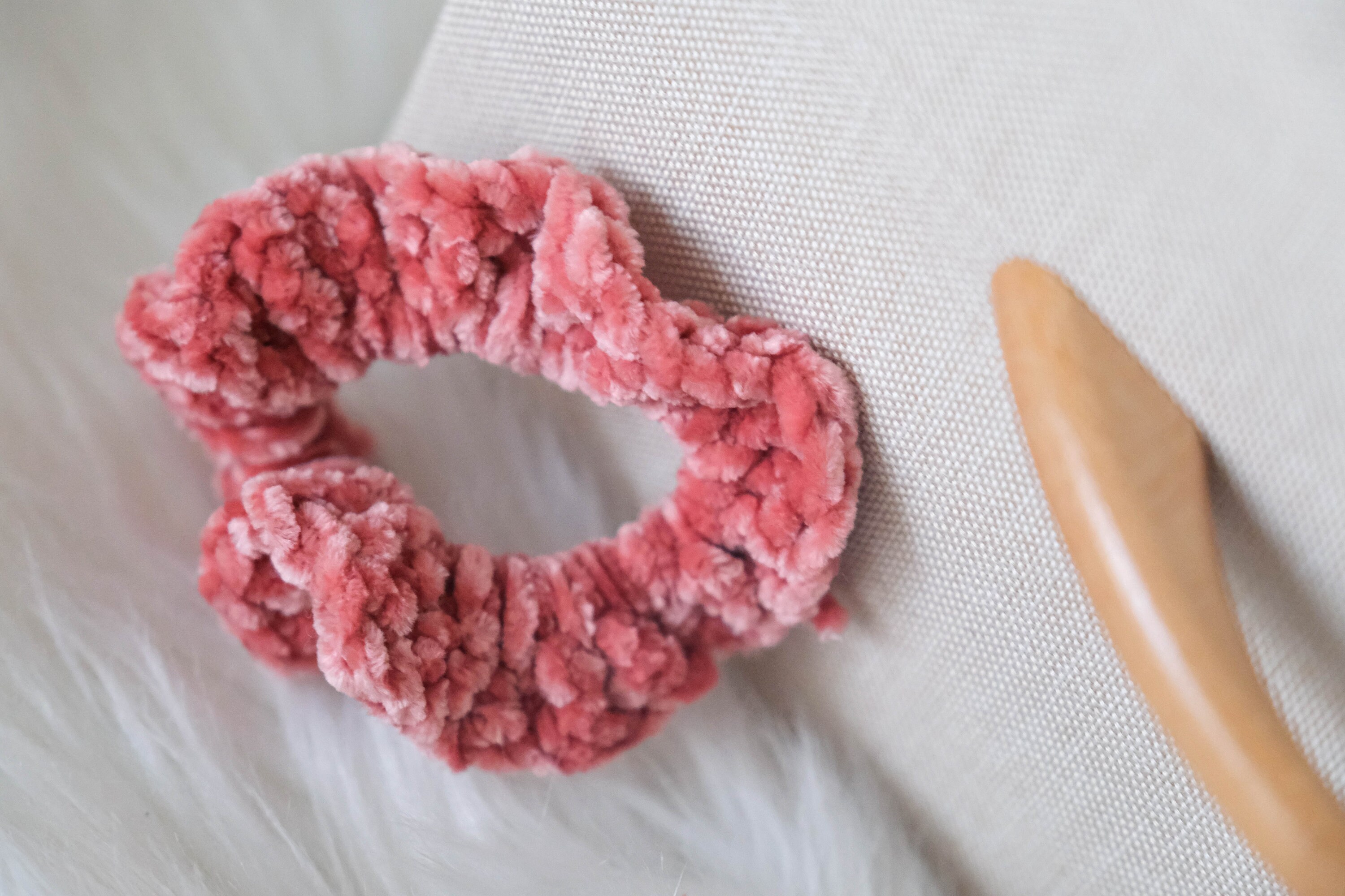 Velvet Scrunchies handmade with soft & squishy yarn, impeccable crochet ...