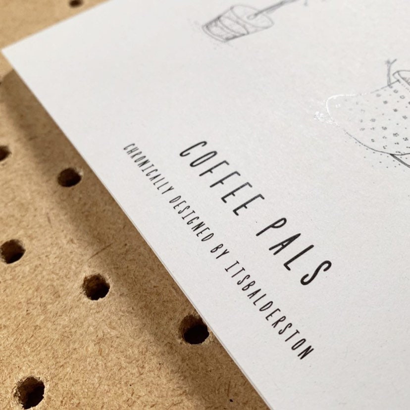 Coffee Pals - A4 Poster Print of a Handdrawn Coffee Brewing Collective ...