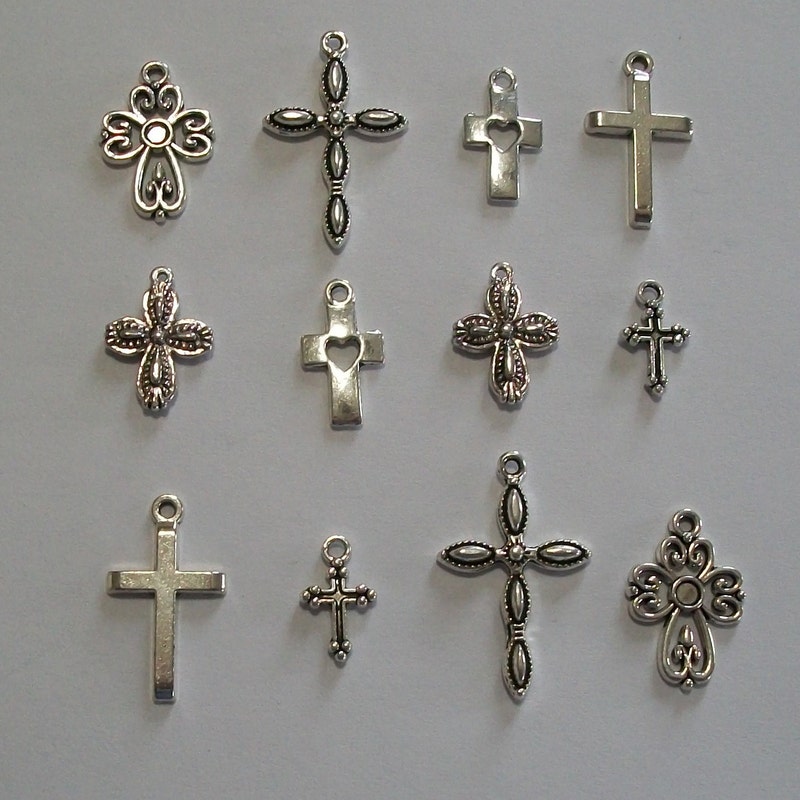 Cross Charm - Etsy
