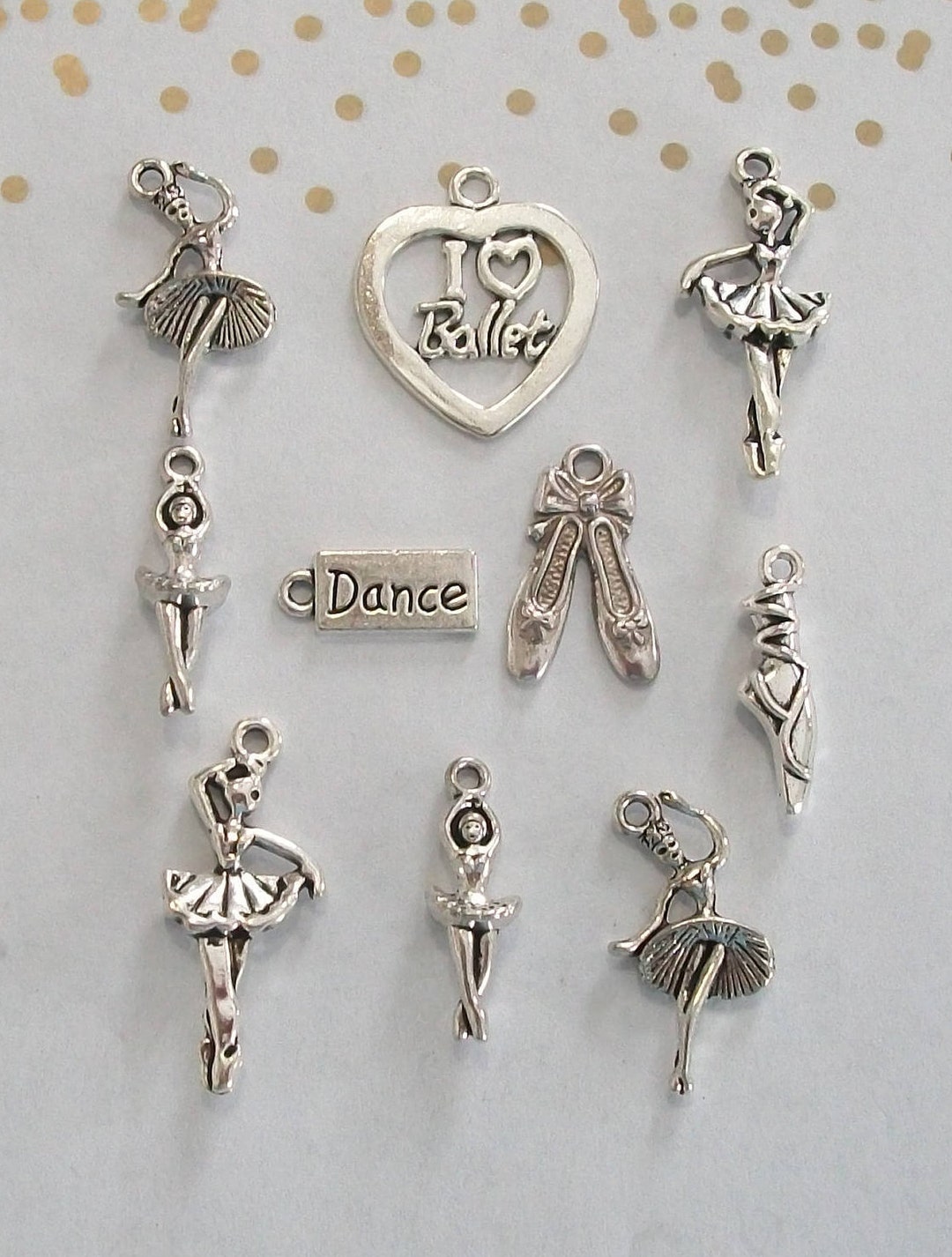 Cute 10 Piece Ballet/dance Charm Collection - Etsy