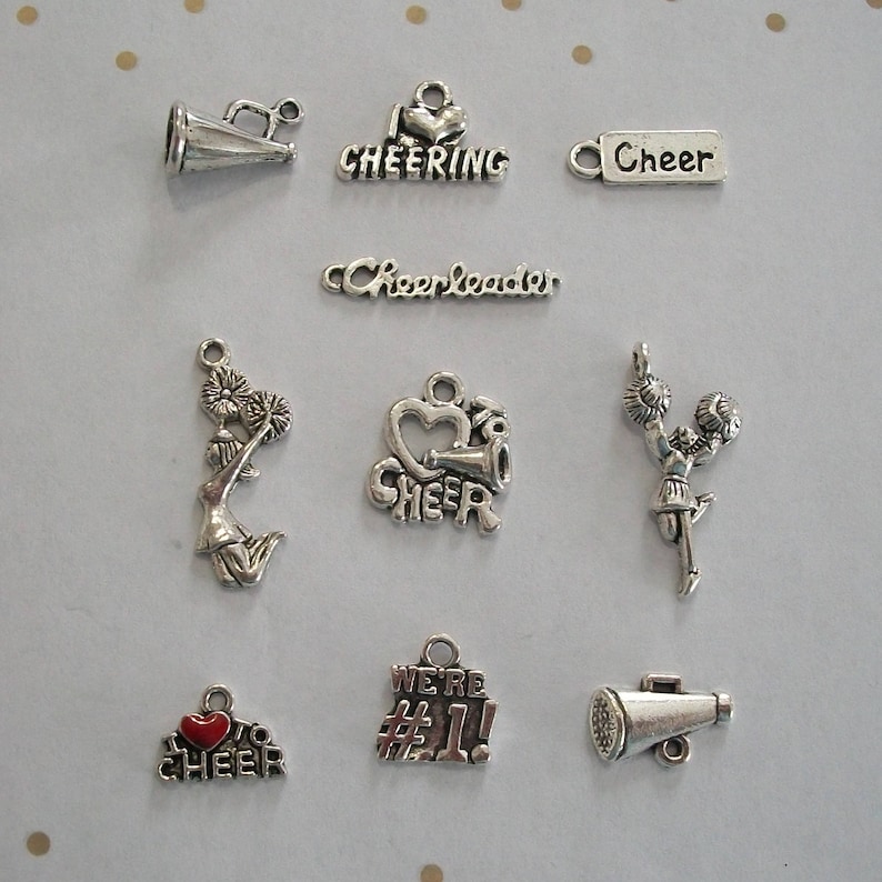 Cute 10 Piece Cheer Charm Collection - Etsy