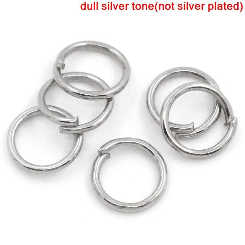 100 Pieces 6mm Open Jump Ring Dull Silver Tone 20 Gauge - Etsy
