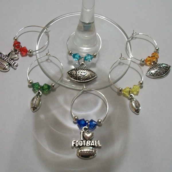 Football Wine Glass - Etsy