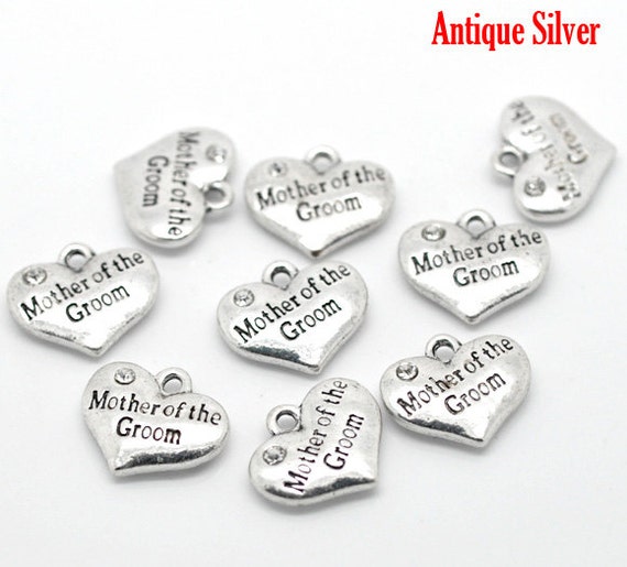 4 Pieces Antique Silver Rhinestone mother of the - Etsy