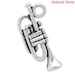 10 Pieces Small Antique Silver Trumpet Charms - Etsy
