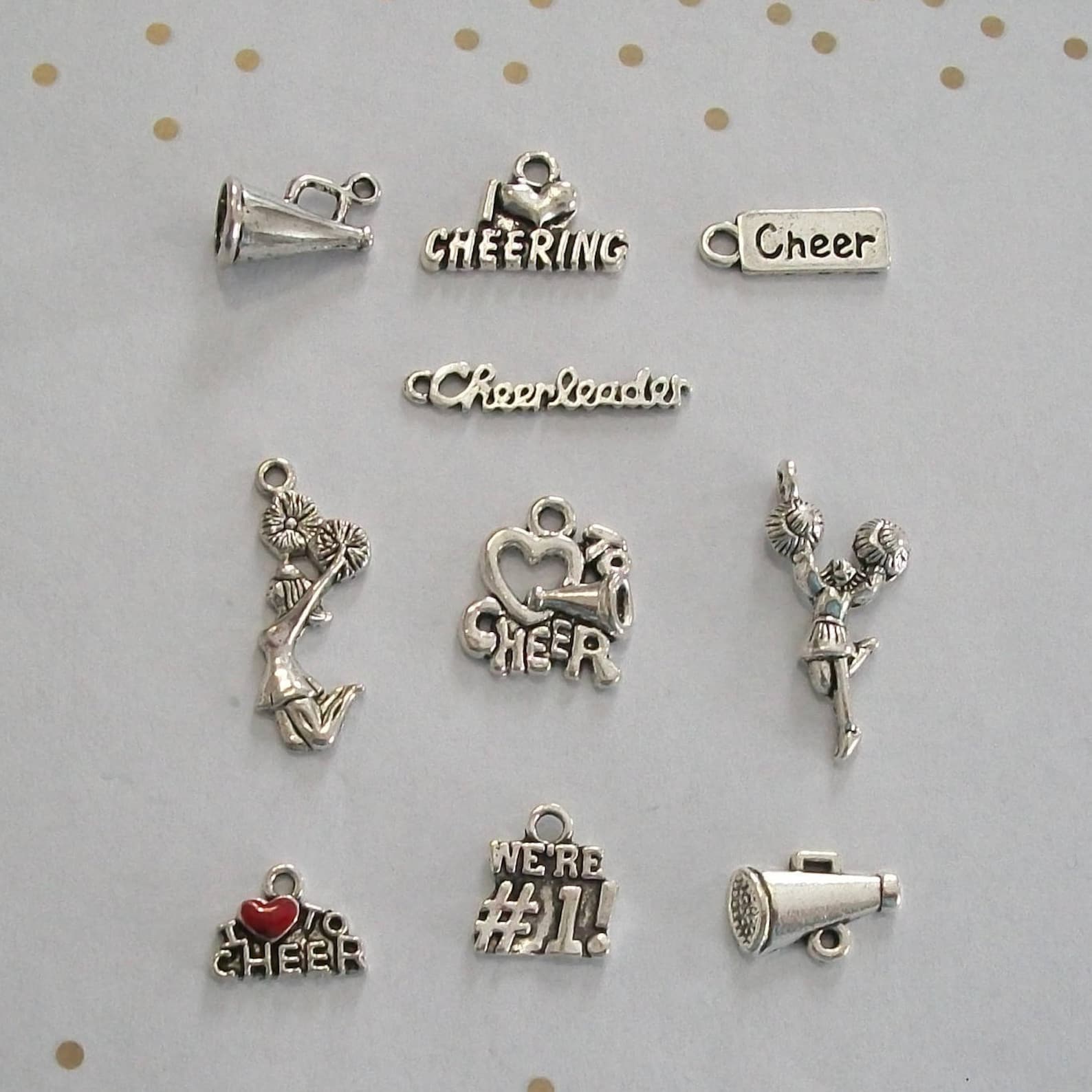 Cute 10 Piece Cheer Charm Collection - Etsy