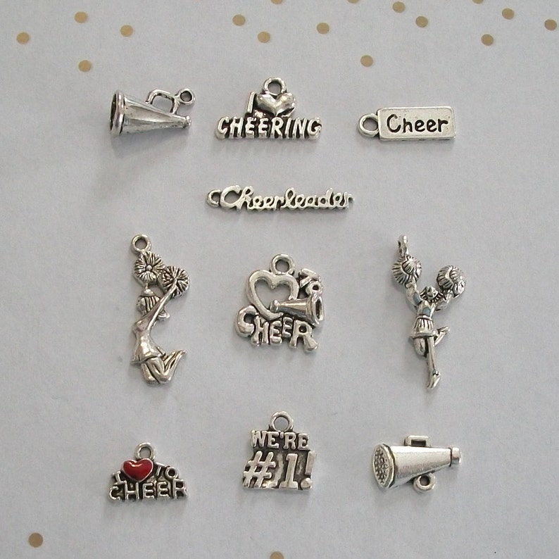 Cute 10 Piece Cheer Charm Collection - Etsy