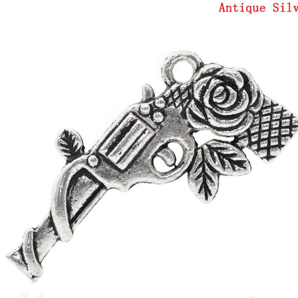 Revolver Charm - Etsy