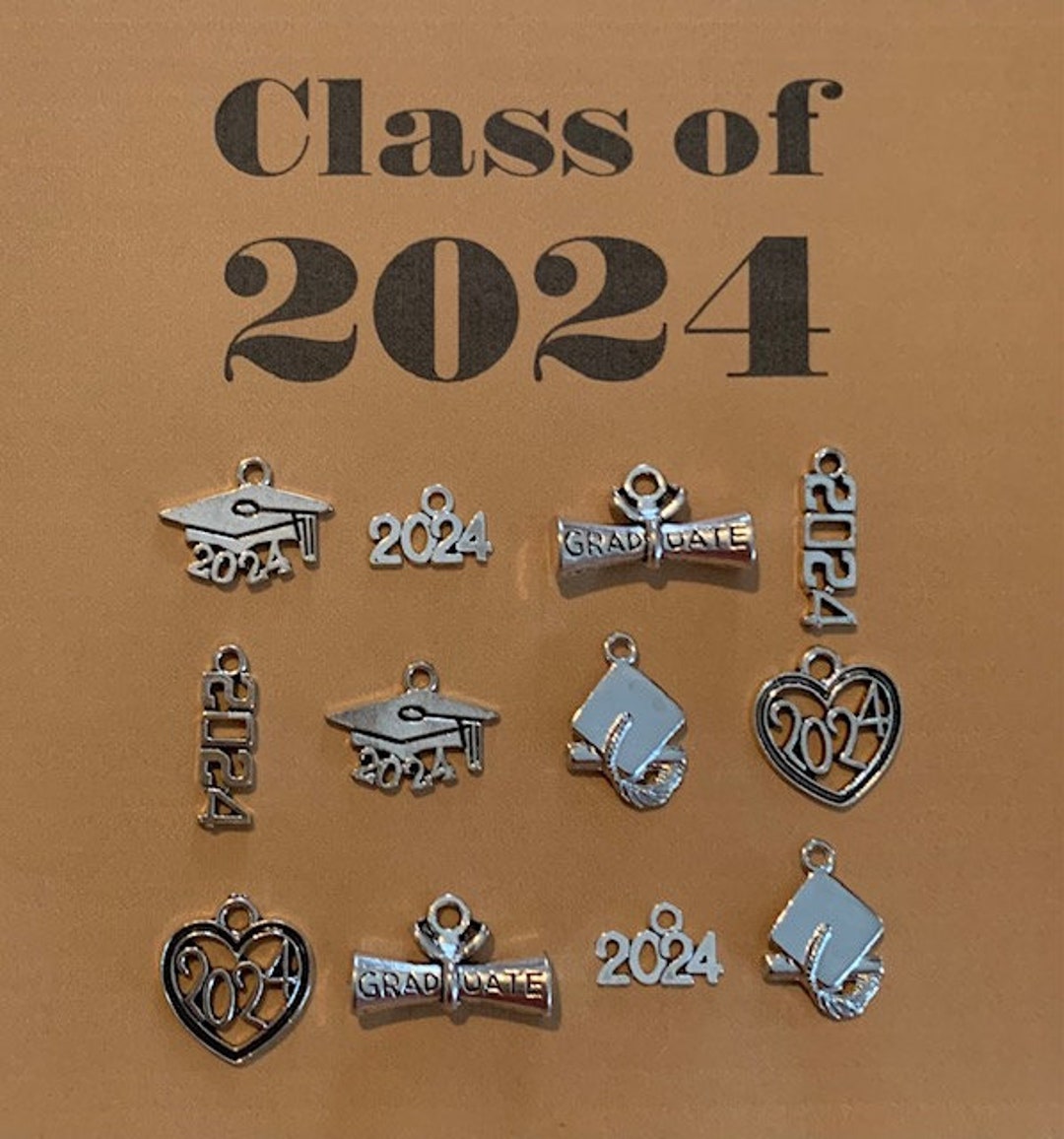 12 Piece 2024 Graduation Charm Collection - Etsy