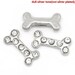 2 Pieces Silver Tone Clear Rhinestone Dog Bone Floating Locket Charms ...