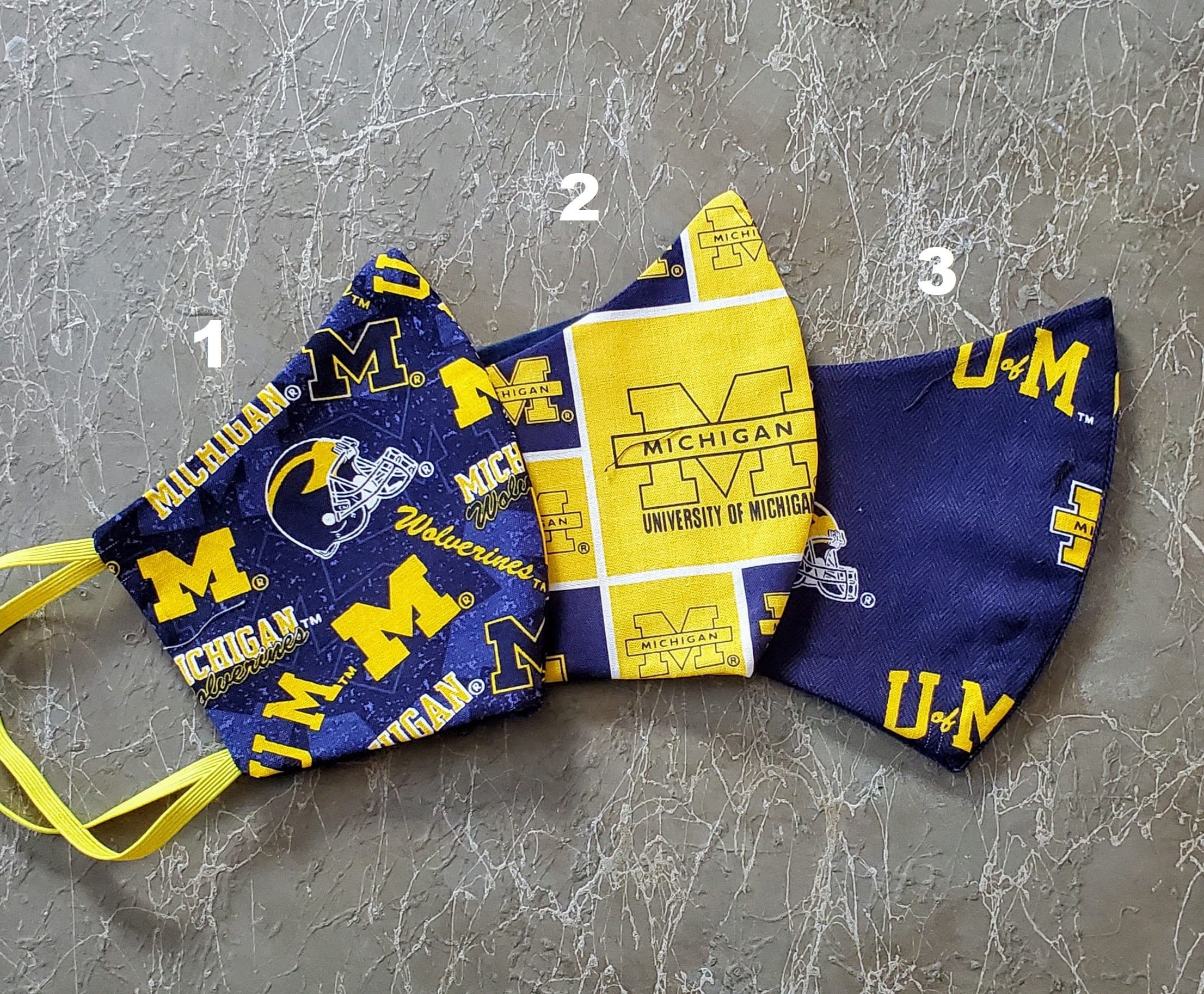 University of Michigan Mask - Etsy