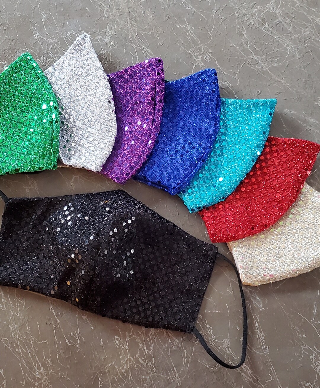 Sparkle Sequined Face Mask - Etsy