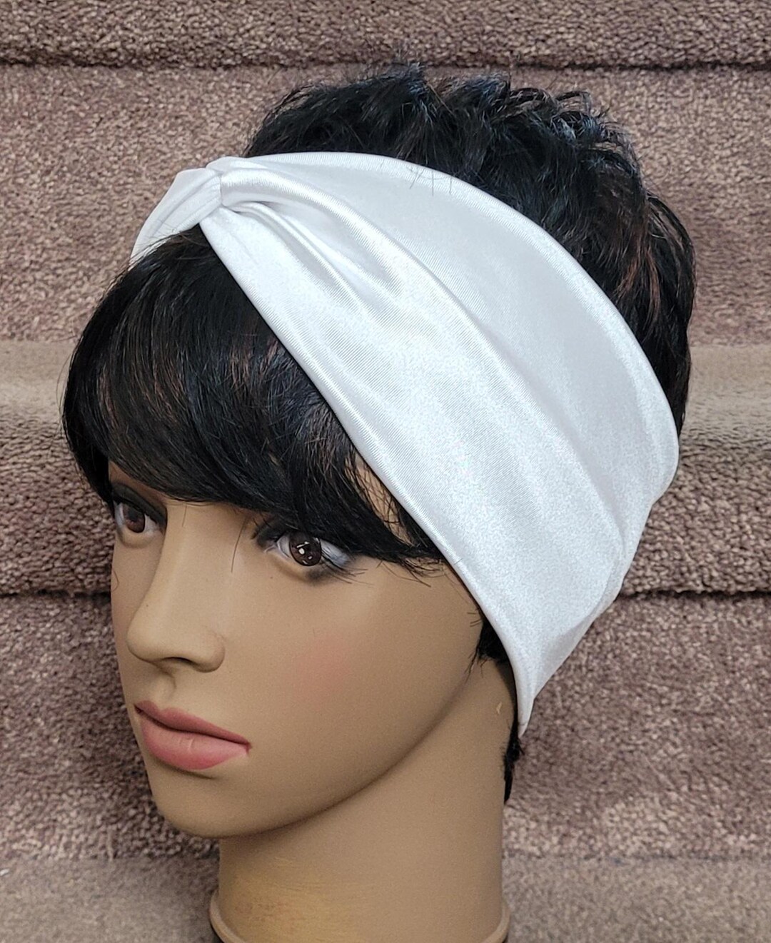 Satin Stretch Headband - Etsy