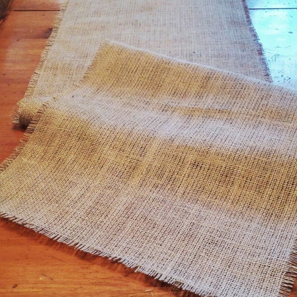 Gray Burlap Runner - Etsy