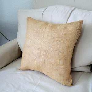 Natural Rustic Burlap Pillow Cover Rustic Farmhouse Style - Etsy