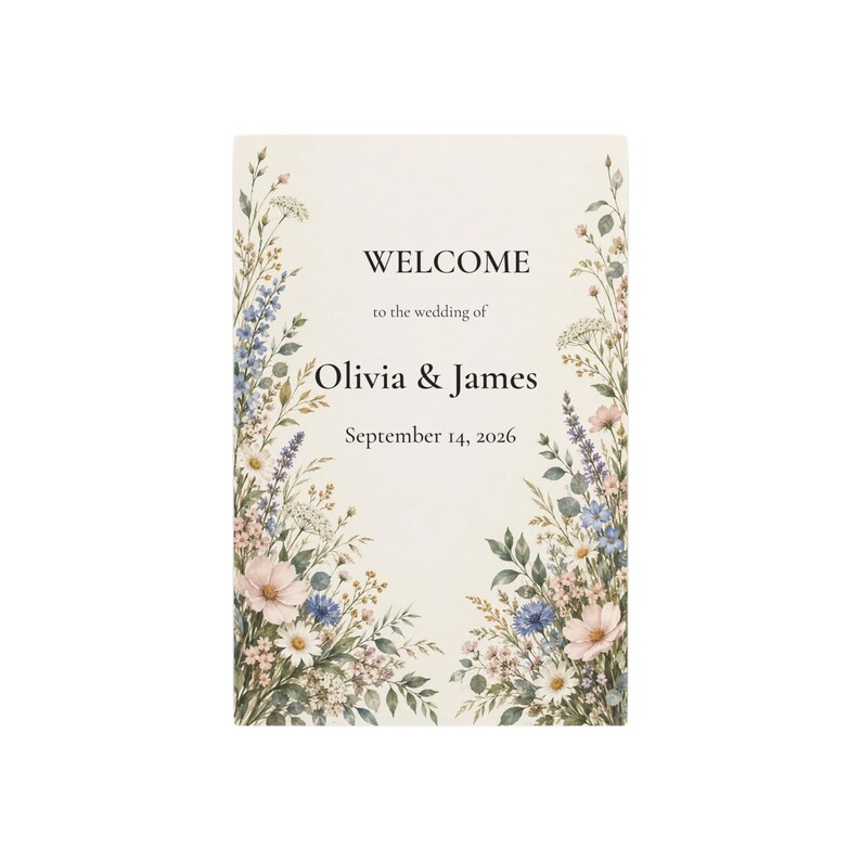 Personalized Wedding Welcome Sign, Custom Metal Sign, Couple Names ...