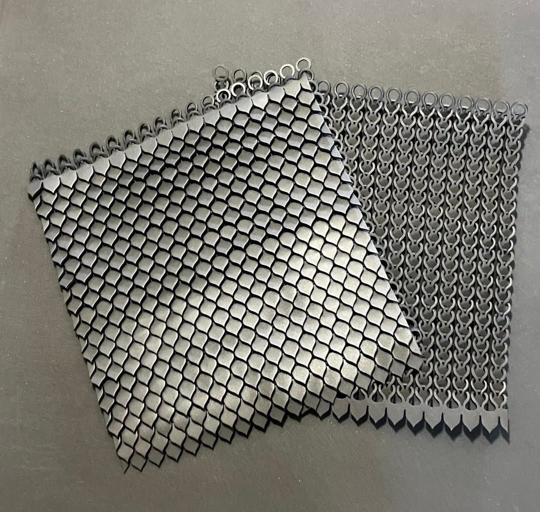 EVA Black Unpainted Foam Scale Chainmaille Armor 1 Square Foot Custom ...