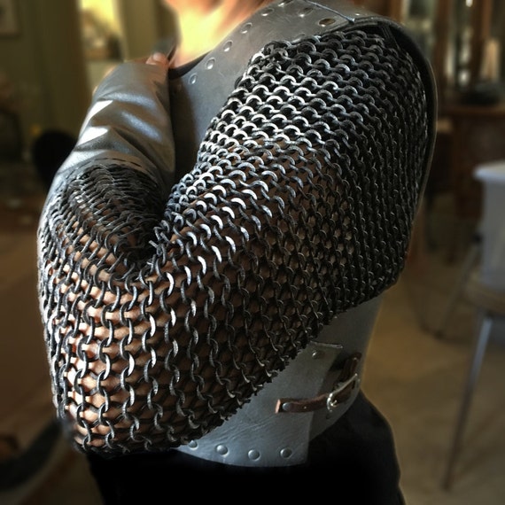 Leather Chainmail Armor 1 Square Foot Custom Made - Etsy