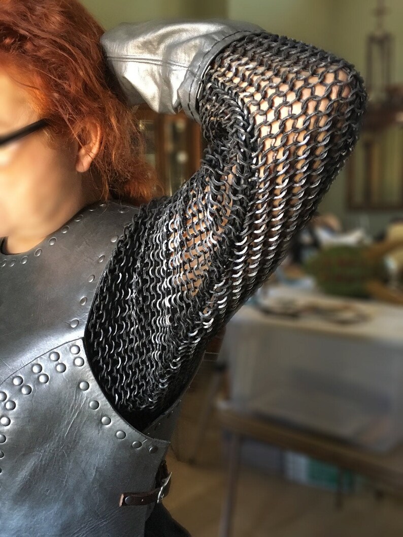 Leather Chainmail Armor 1 Square Foot Custom Made - Etsy