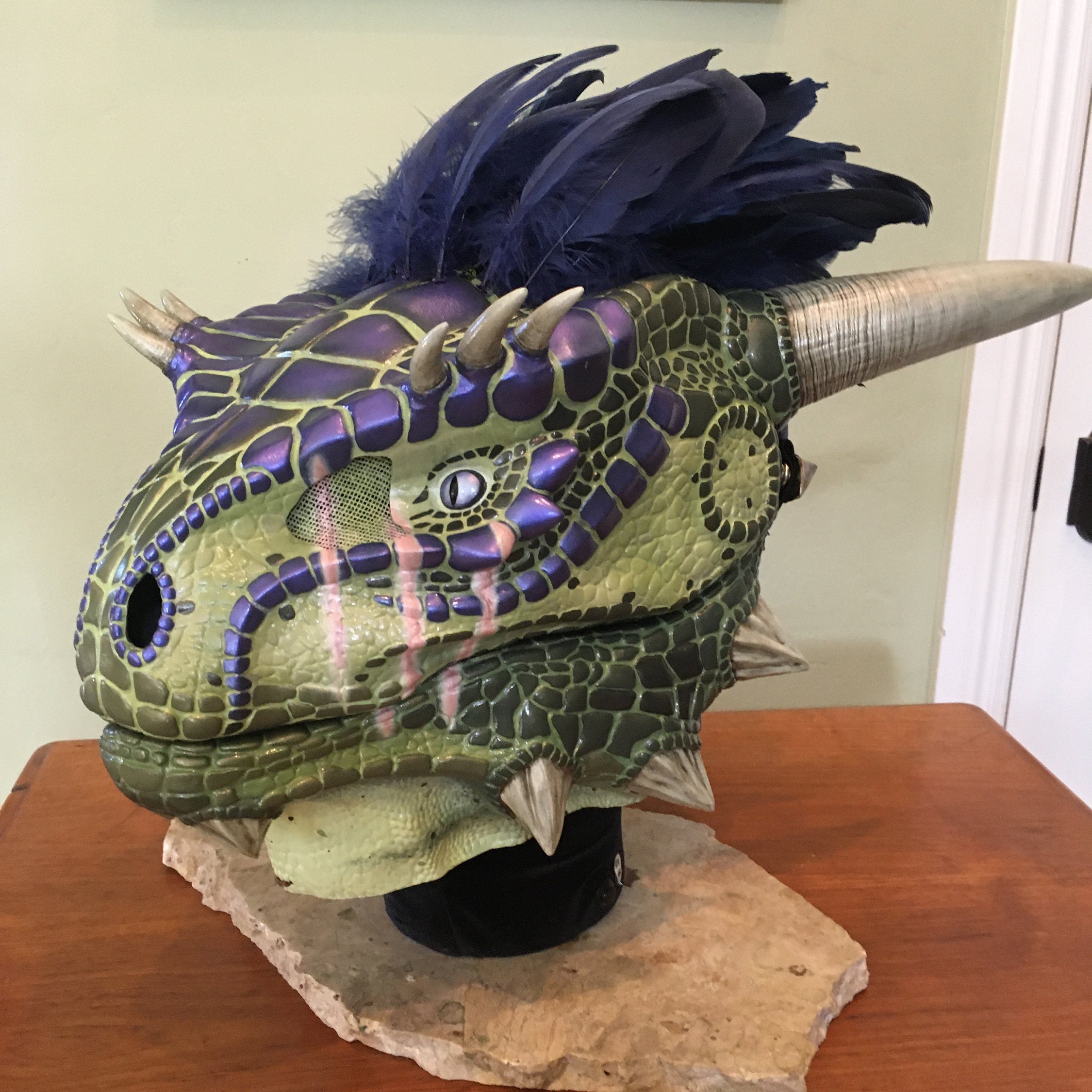 Custom Painted Argonian Mask Helmet | Etsy