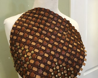 Leather Basket Weave Armor Fabric 1 Square Foot Custom Made | Etsy