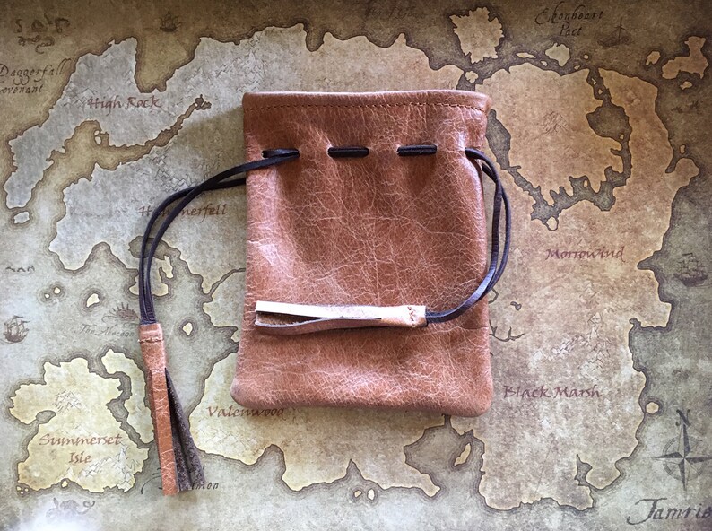 Skyrim Inspired Leather Dragon Pouch - Etsy