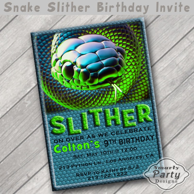 Snake Invitations - Etsy