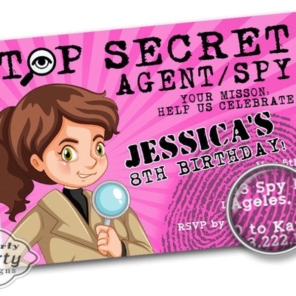 Secret Agent Party - Etsy