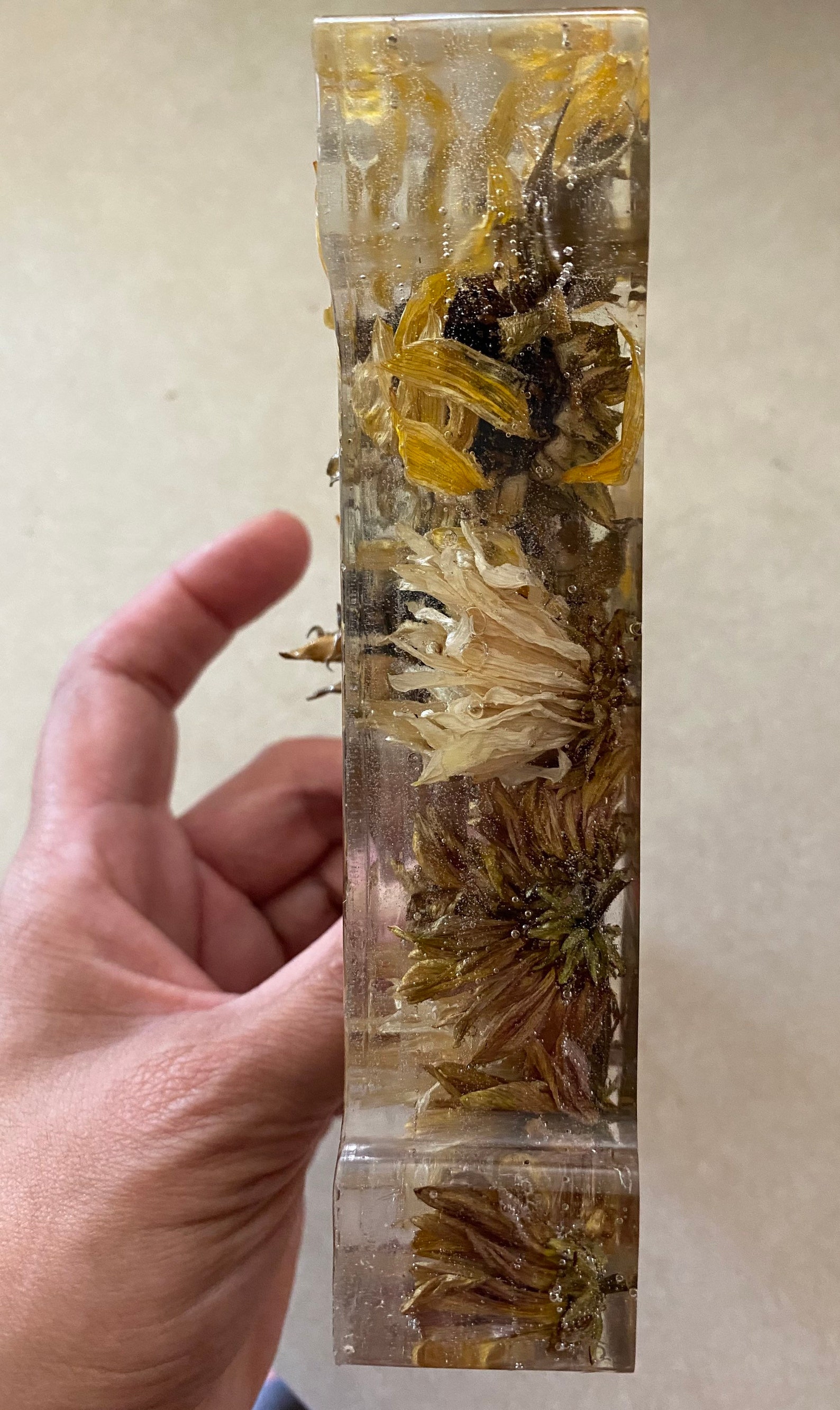 Custom Single Resin Letter M With Preserved Flowers - Etsy