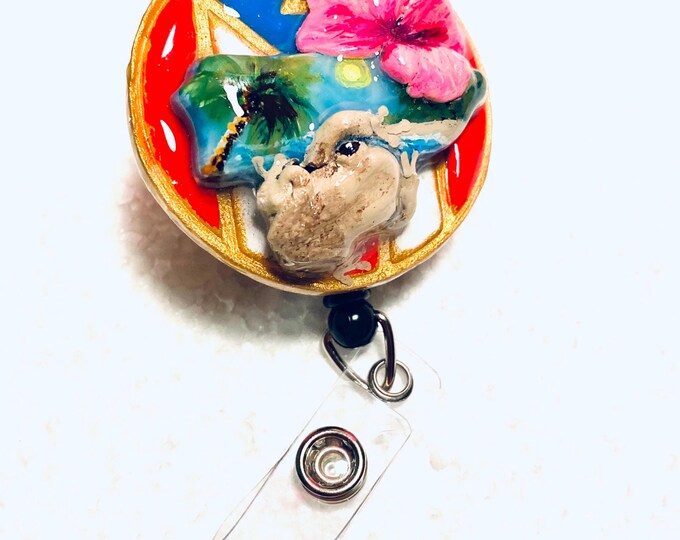 Puerto Rican Flag, Island, Coqui, and Amapola Badge Reel Made From Air ...