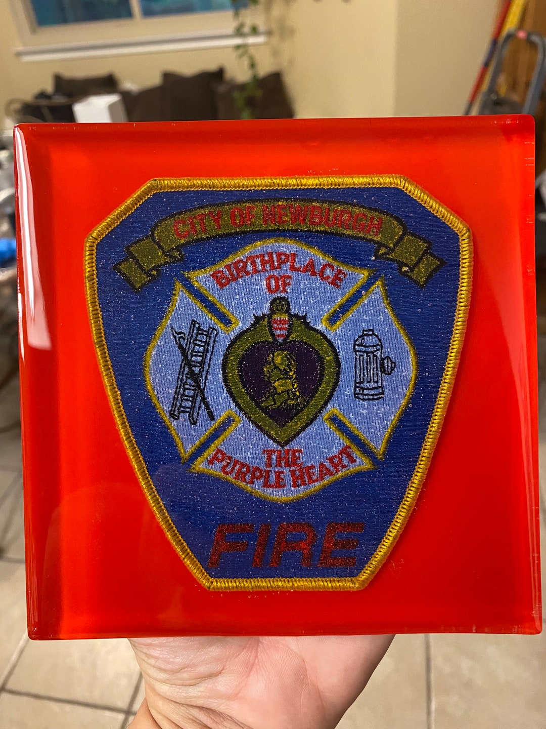 Your Law Enforcement, Fire Department, Military Uniform Patch Encased ...