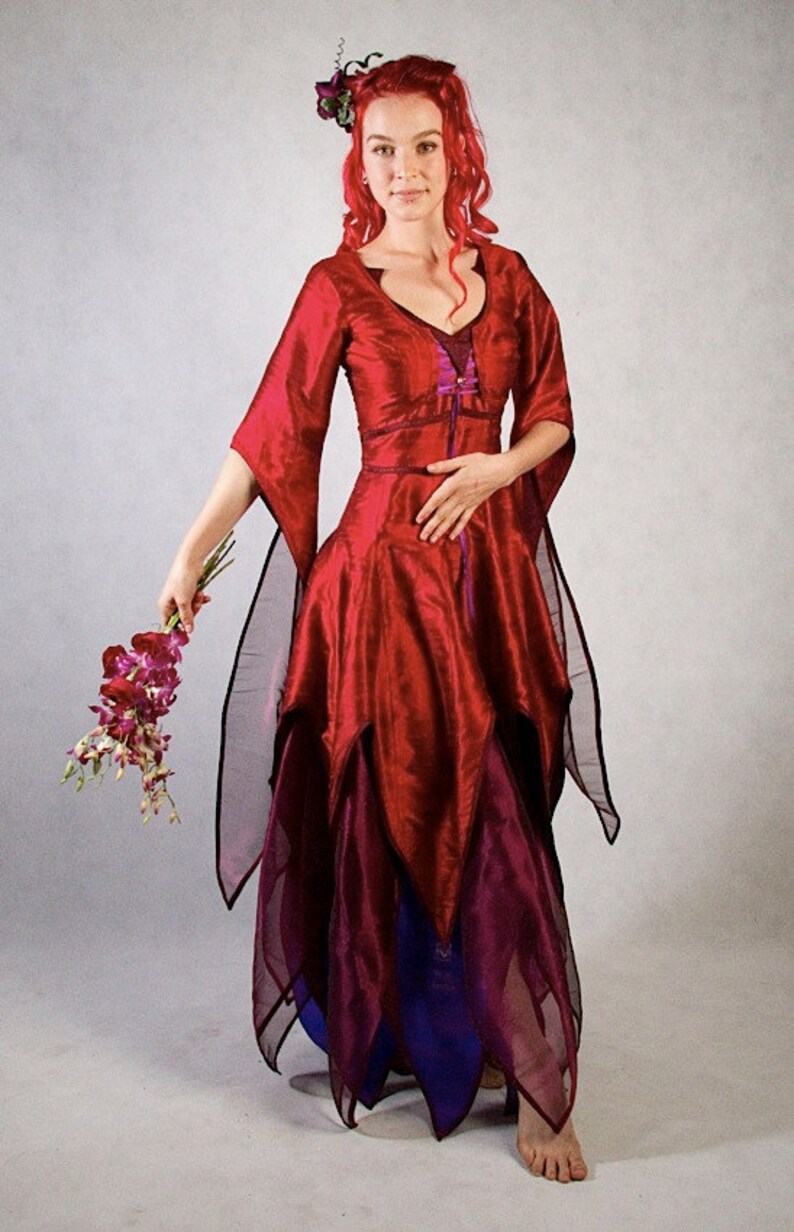 Red and Purple Elemental Fae Full Outfit Made to Order - Etsy