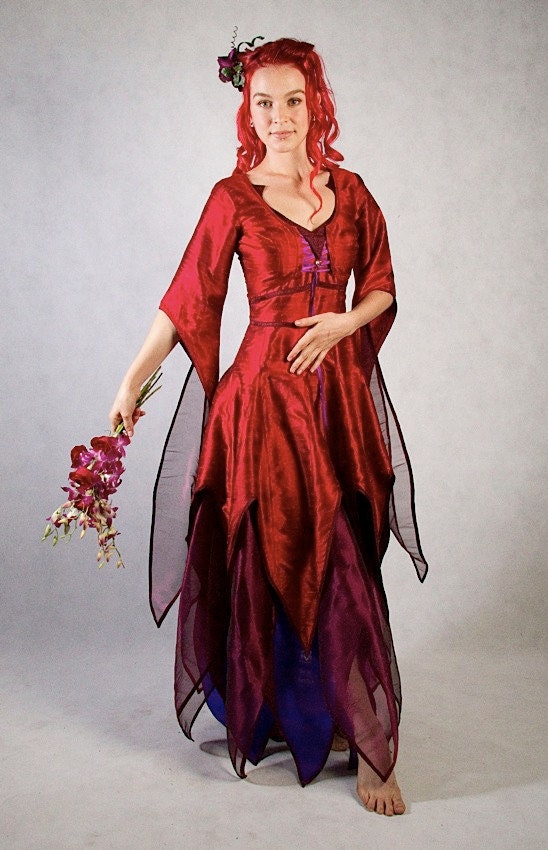 Red and Purple Elemental Fae Full Outfit Made to Order - Etsy