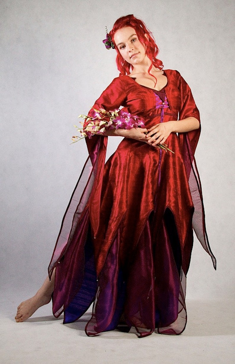 Red and Purple Elemental Fae Full Outfit Made to Order - Etsy