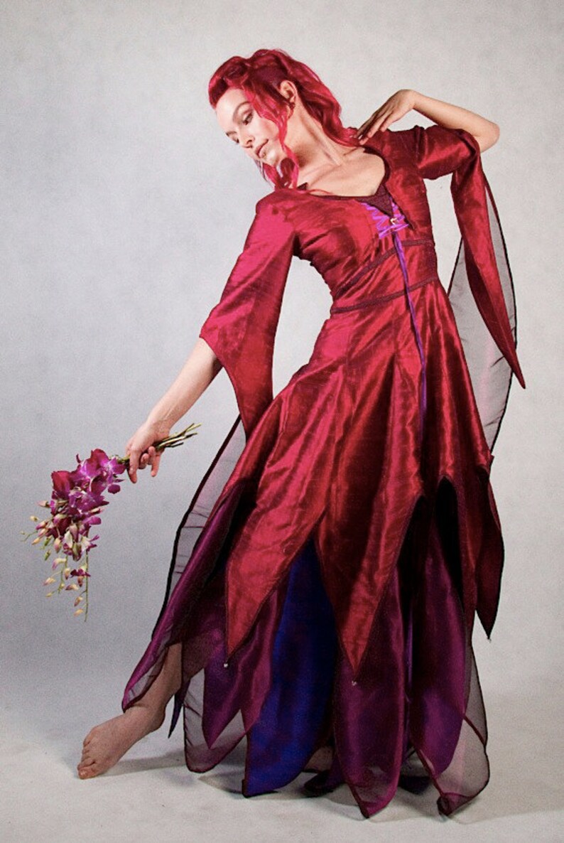 Red and Purple Elemental Fae Full Outfit Made to Order - Etsy