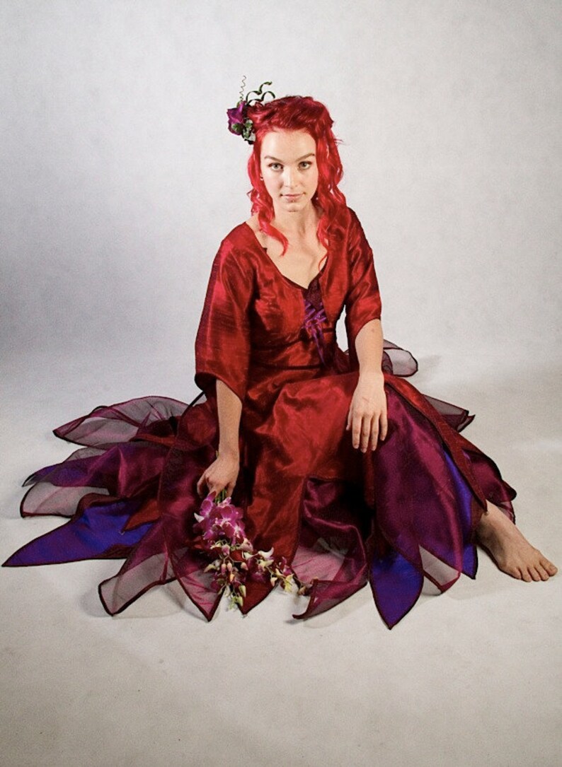 Red and Purple Elemental Fae Full Outfit Made to Order - Etsy