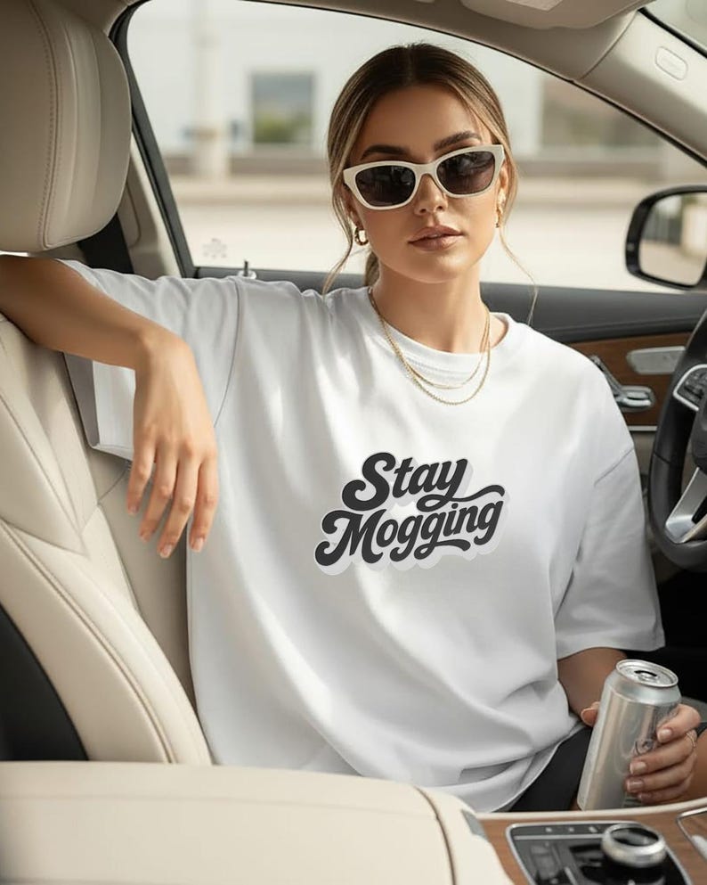 Stay Mogging Meme Shirt Design, Gen Z Humor, Gym Bro Graphic (digital ...