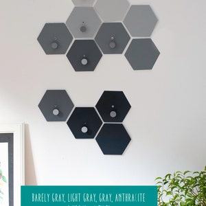 CUSTOM Wall Hooks SET Hexagon Clothes Rack Modern Coat Hook - Etsy