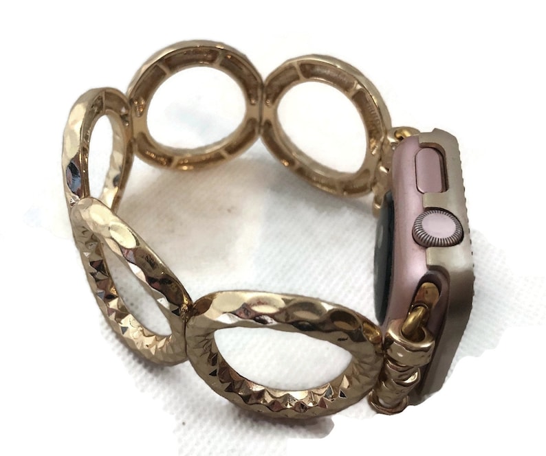 Womans Gold Open Link Apple Watch Band for Series 1 2 3 - Etsy