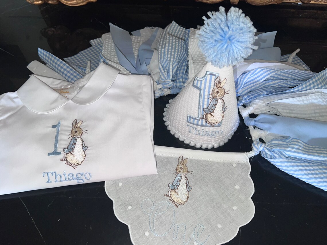 Embroider Peter Rabbit Banner-wall Banner First - Etsy