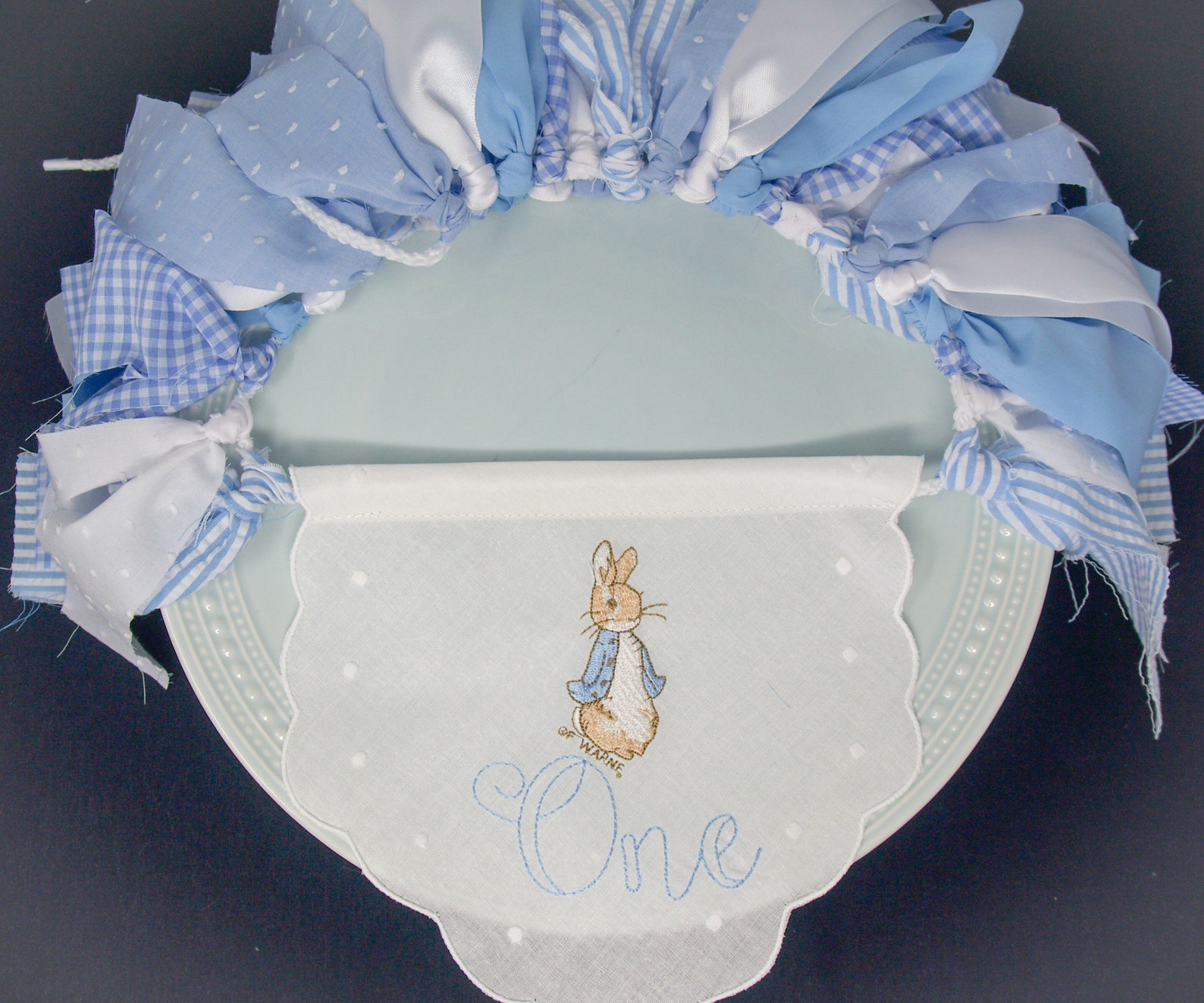 Embroider Peter Rabbit Banner-wall Banner First - Etsy