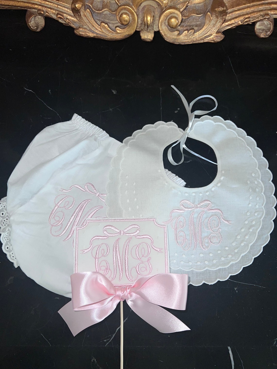 Embroider Monogram Banner-wall Banner First Birthday-monogram Hat and ...